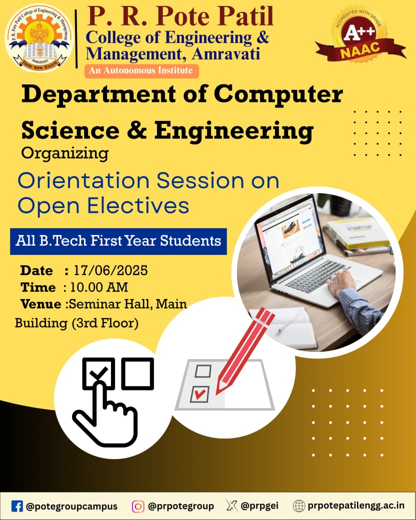 P. R. POTE PATIL COLLEGE OF ENGG & MANAGEMENT