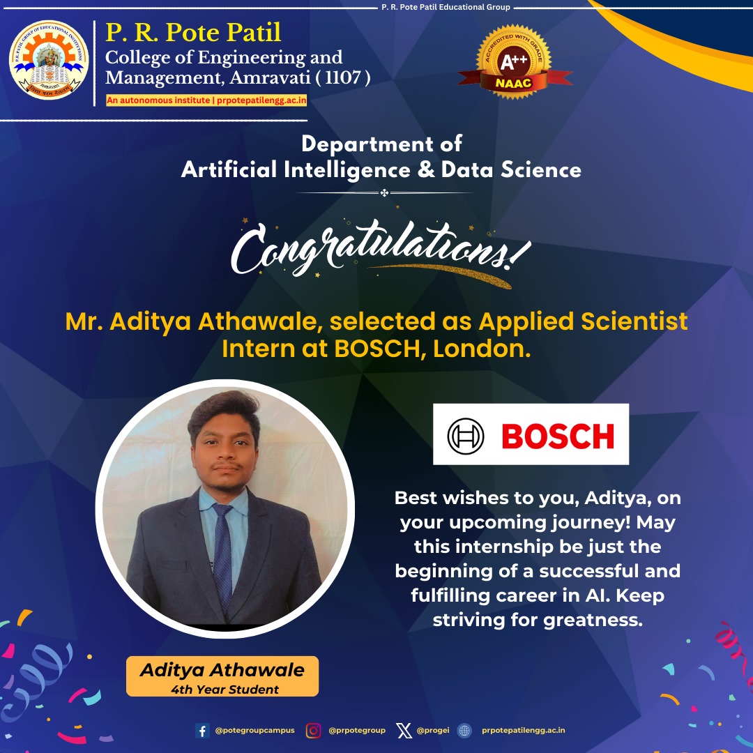 P. R. POTE PATIL COLLEGE OF ENGG & MANAGEMENT